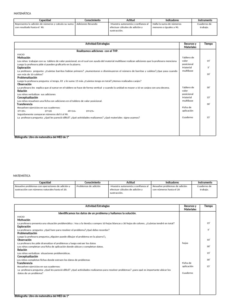 Suma - de - Numeros (1) 7 NOVIEMBRE | PDF | Matemáticas