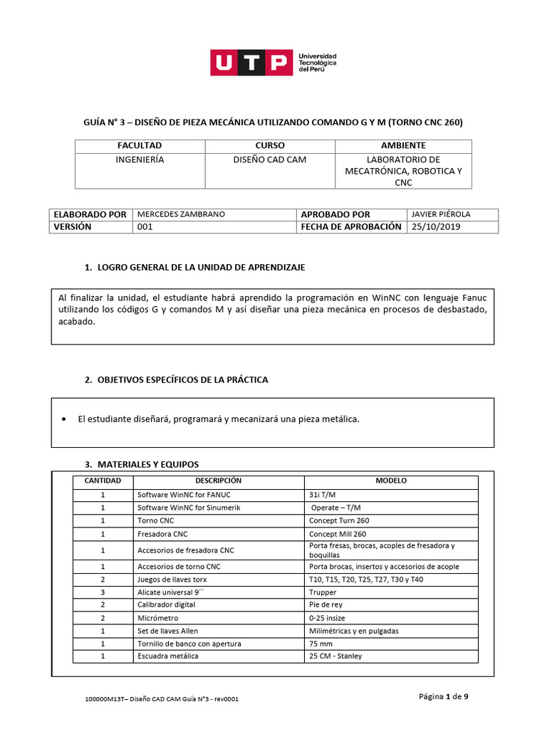 100000m13t-Guia N°3-Labmecat01-Diseño de Pieza Mecánica Utilizando Comando G y M (Torno CNC 260 ...