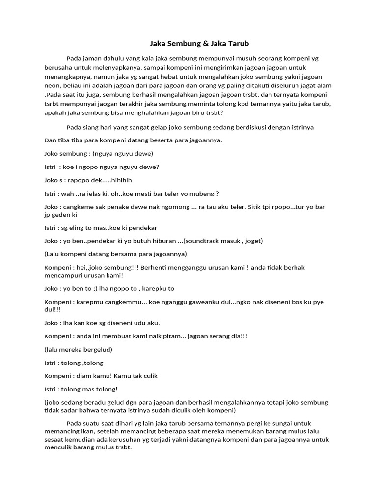 Jaka Sembung | PDF