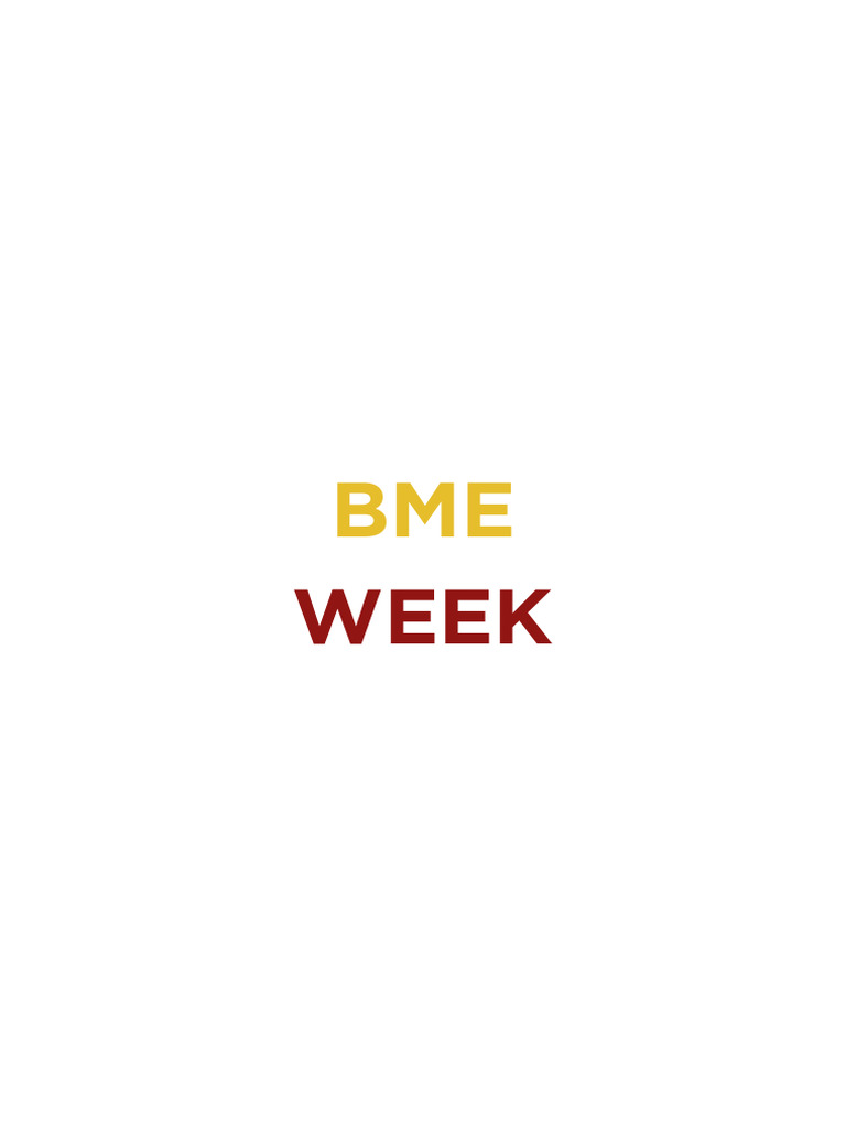 Bme Week | PDF