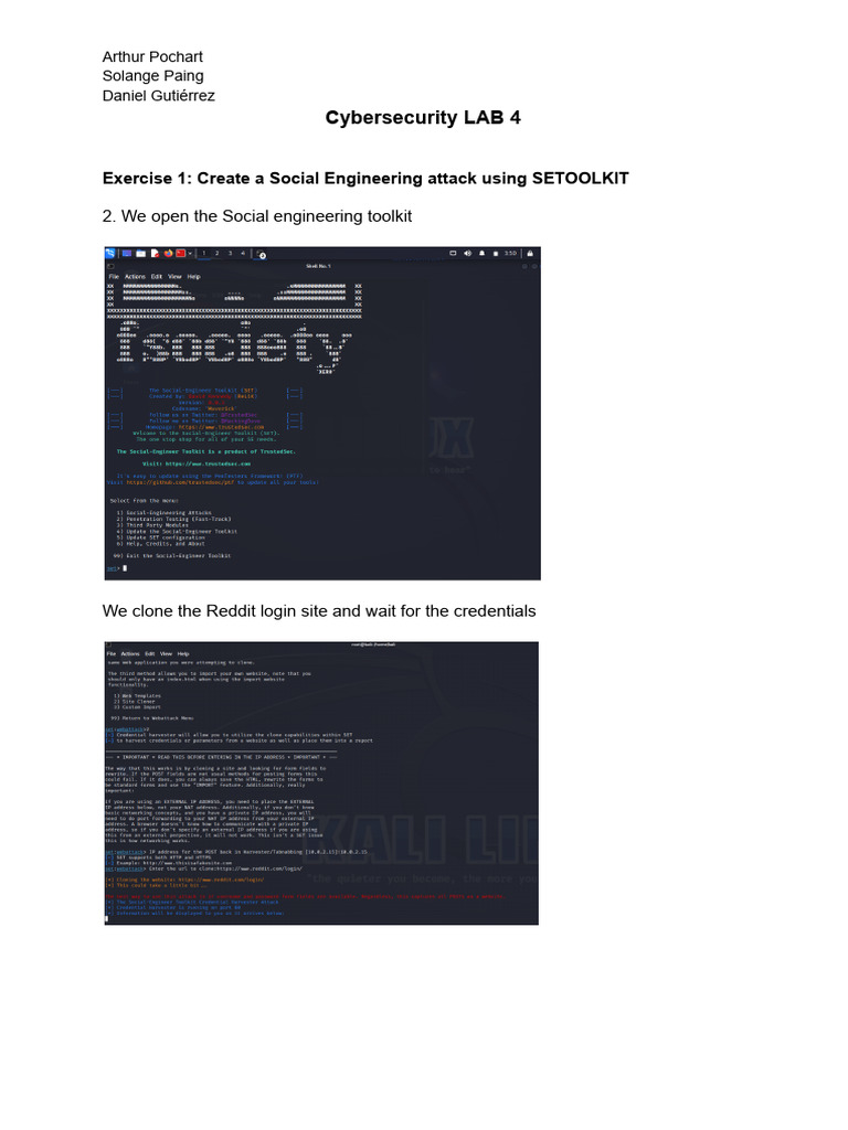 Cybersecurity LAB 4 | PDF