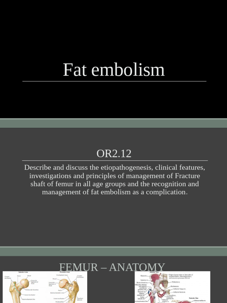 Fat Embolism | PDF