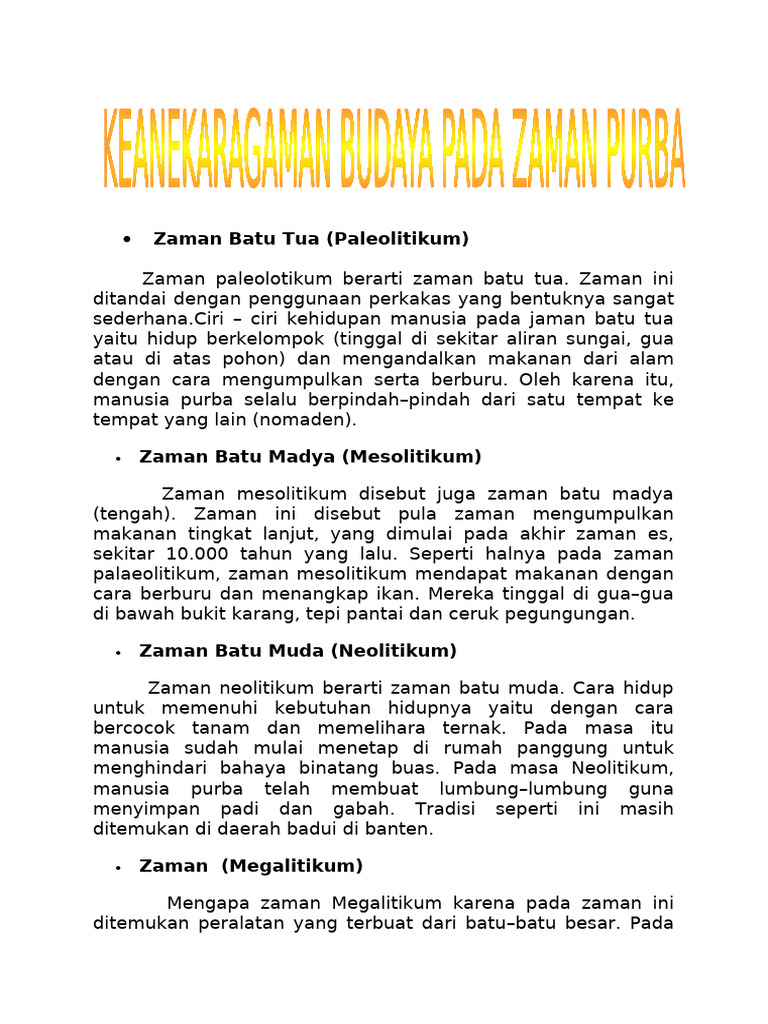 IPS Zaman Purba | PDF