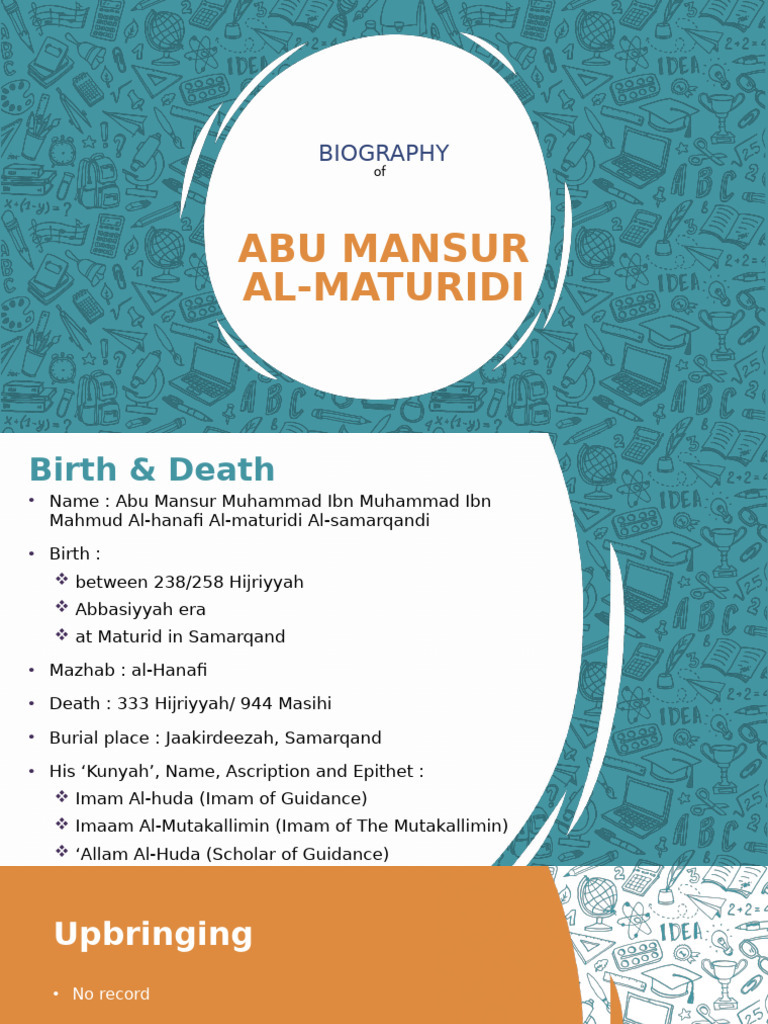 Abu Mansur Al-Maturidi | PDF