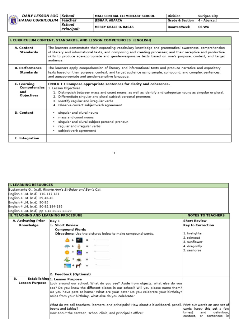Q1-Cot - English 4 | PDF