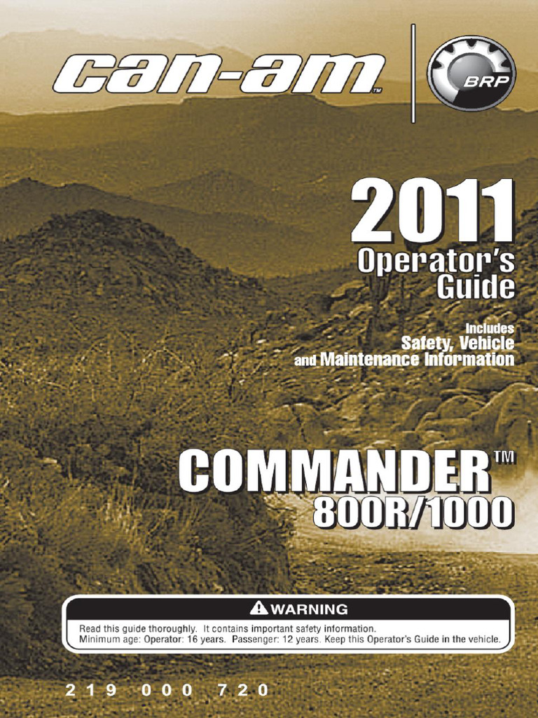 Canam Commander 2011 | PDF