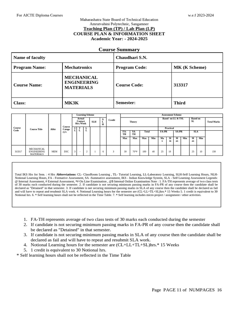 Aug MEM Final Plan | PDF