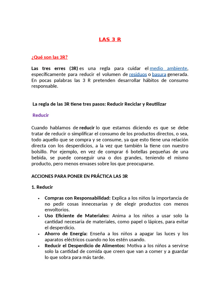Las 3R | PDF