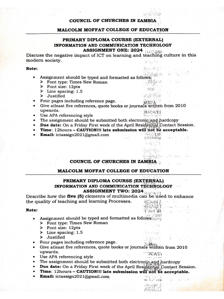 Primary ICT Assignment | PDF
