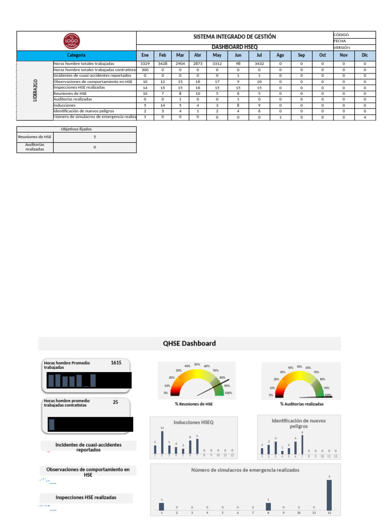 5 Dashboard Hseq | PDF
