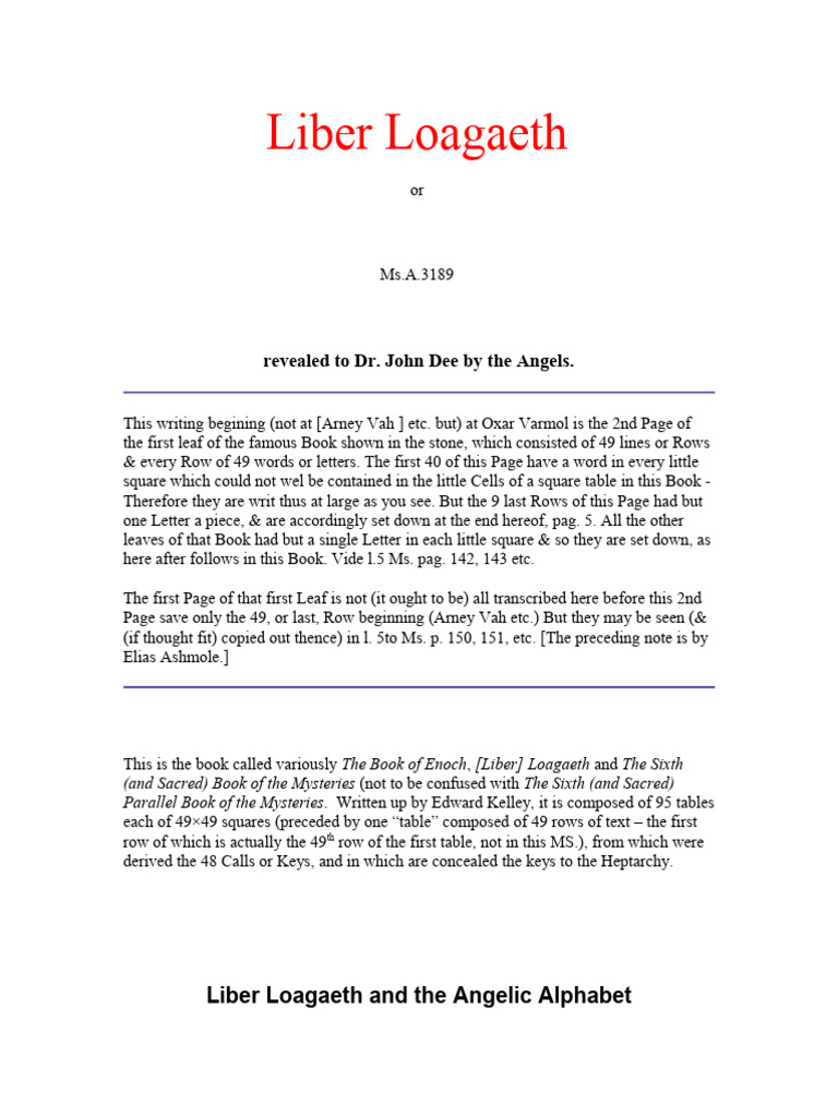 Liber Loagaeth 4 PDF Free | PDF
