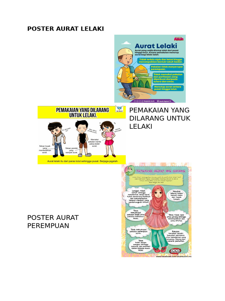 Poster Aurat Lelaki | PDF
