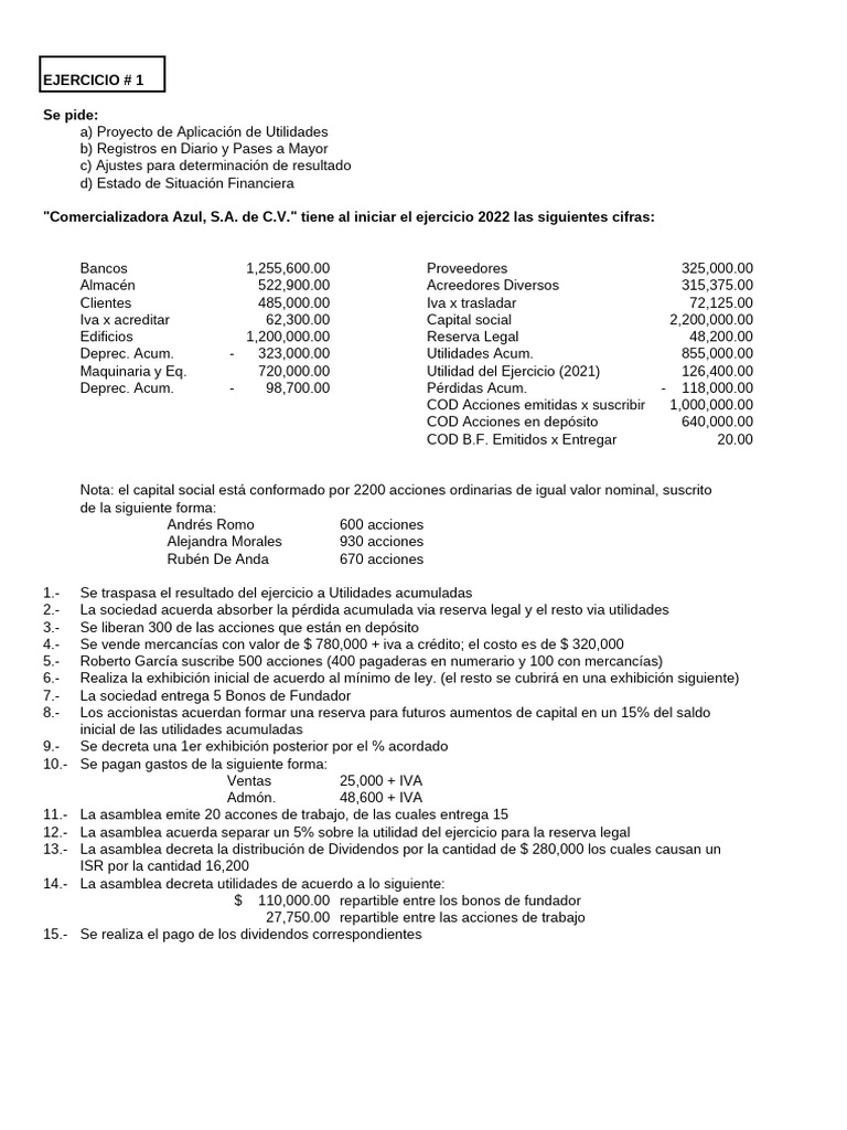 PROY - APLIC.UTIL (Ejerc.1) | PDF