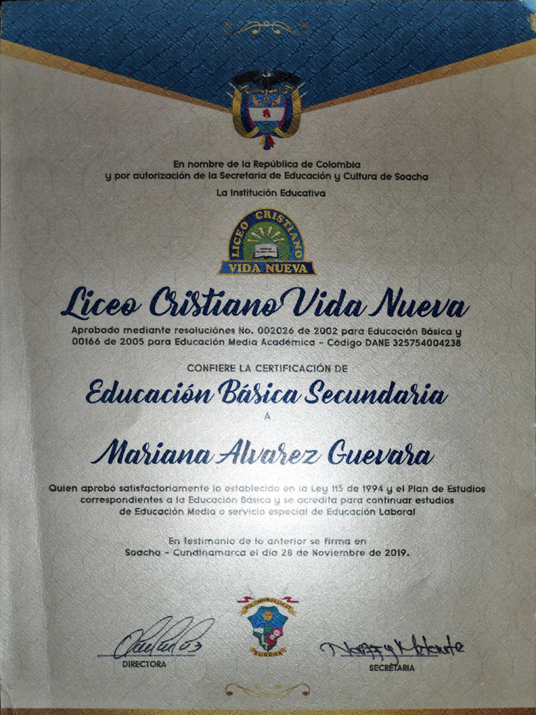 0 Diploma Colegio | PDF