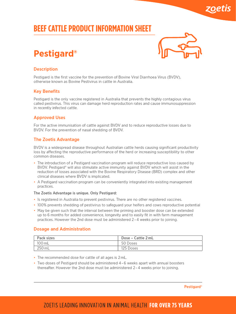 Zoetis Pestigard Product Information | PDF