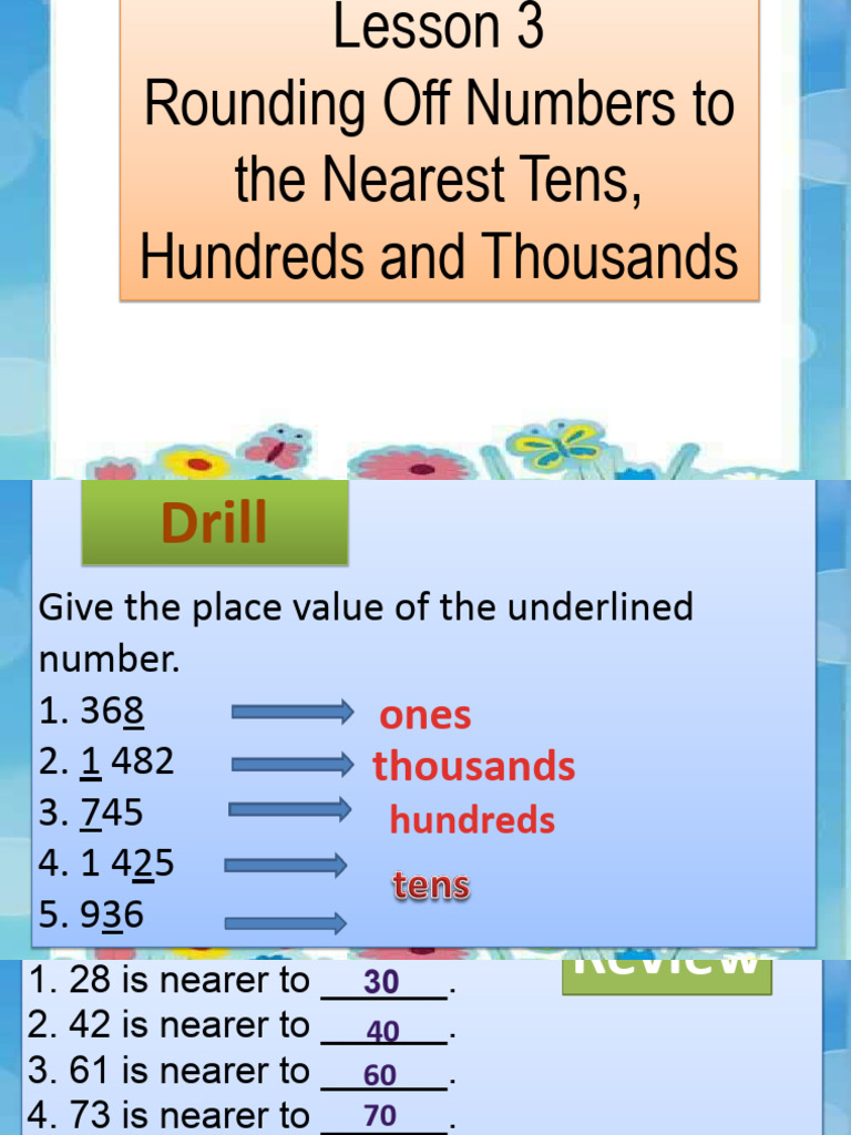 5Q1WK1 Rounding Off Numbers To The Nearest Tens, Hundreds and Thousands ...