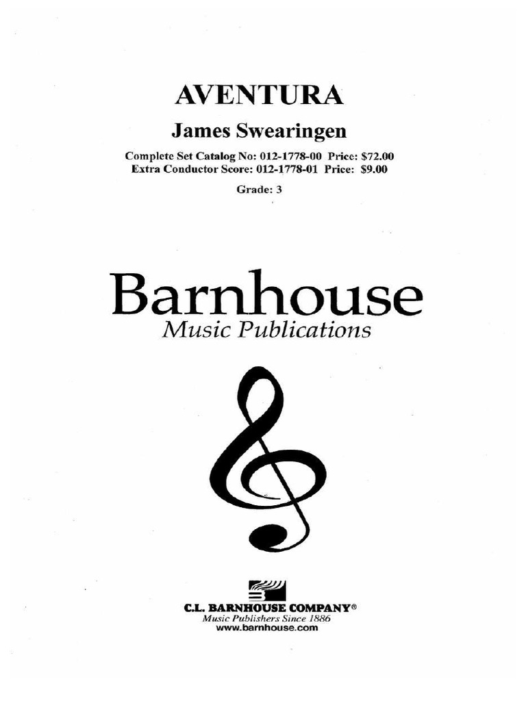 Aventura James Swearingen Score | PDF