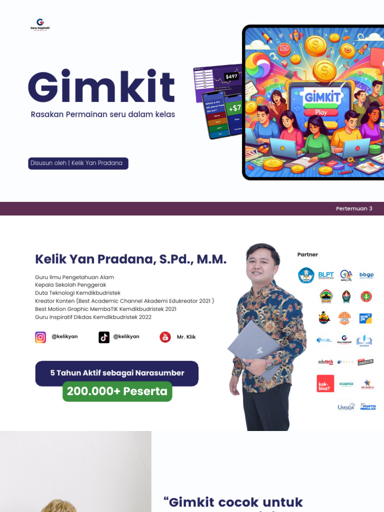 Pertemuan 3 Gimkit-1 Pelatihan | PDF