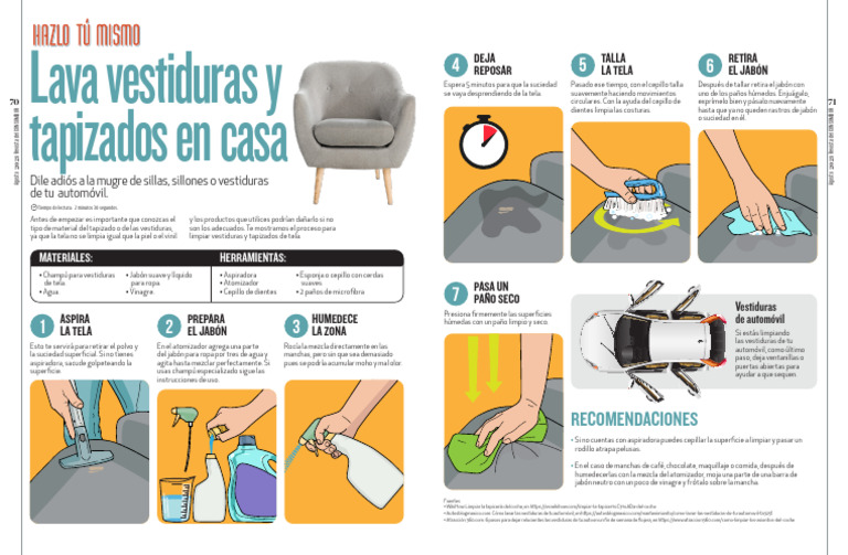 Hazlo Tu Mismo Lava Vestiduras y Tapizados en Casa | PDF