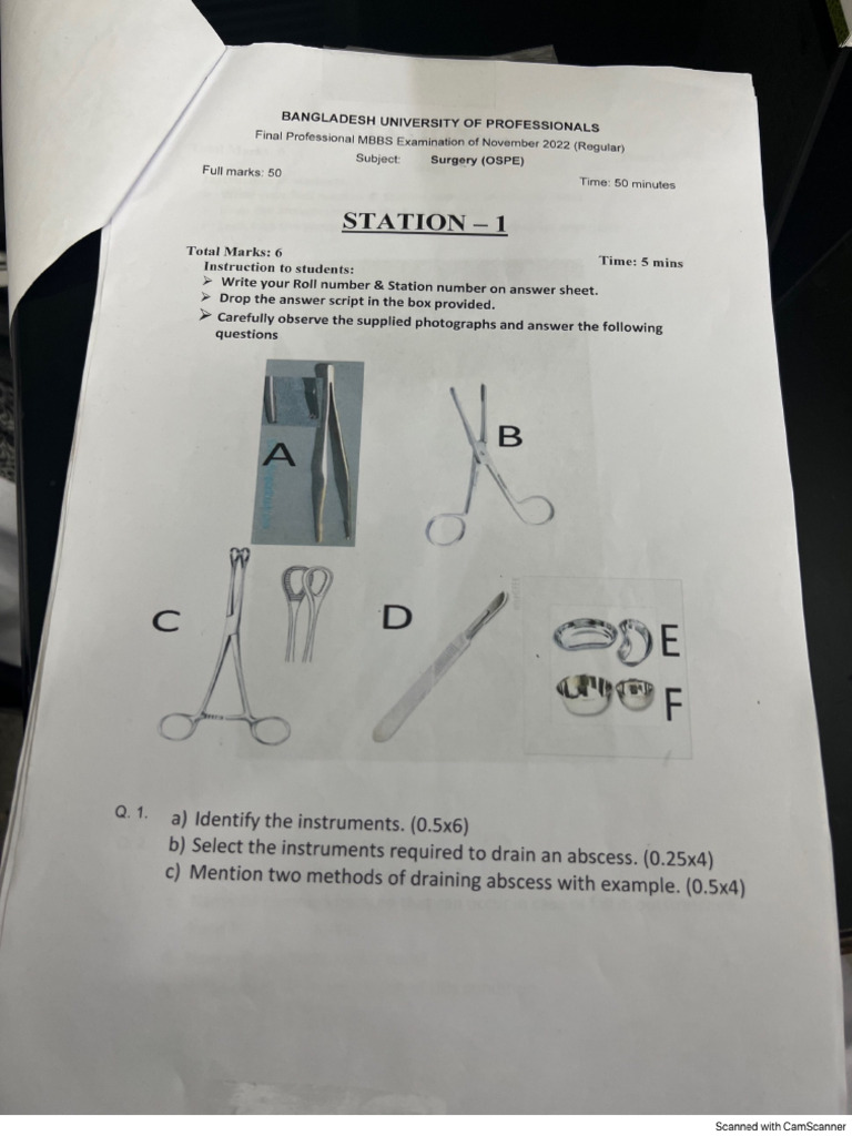 Surgery Ospe Nov 2022 (Regular) | PDF