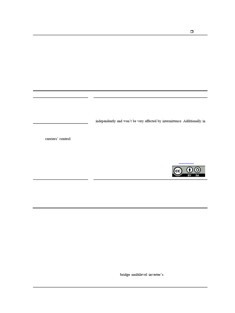 Implementation Of A Modified Carrier Based Pwm Technique For A Cascaded 4952