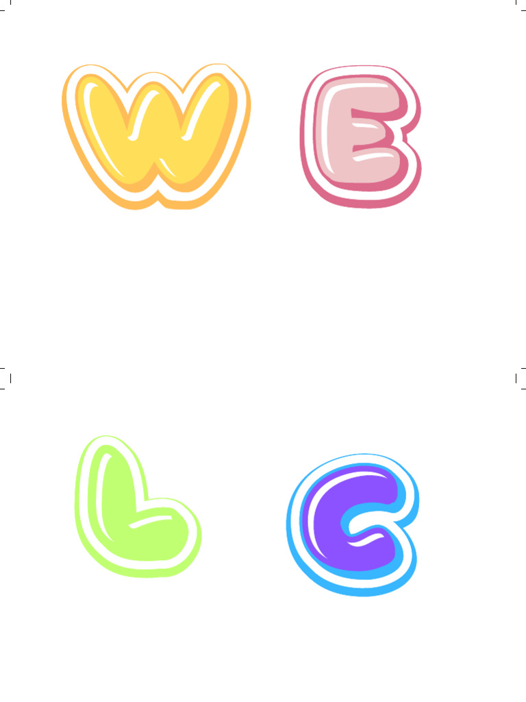 Alphabet Letters A-Z Circle Flashcards in Colorful Bold Style | PDF