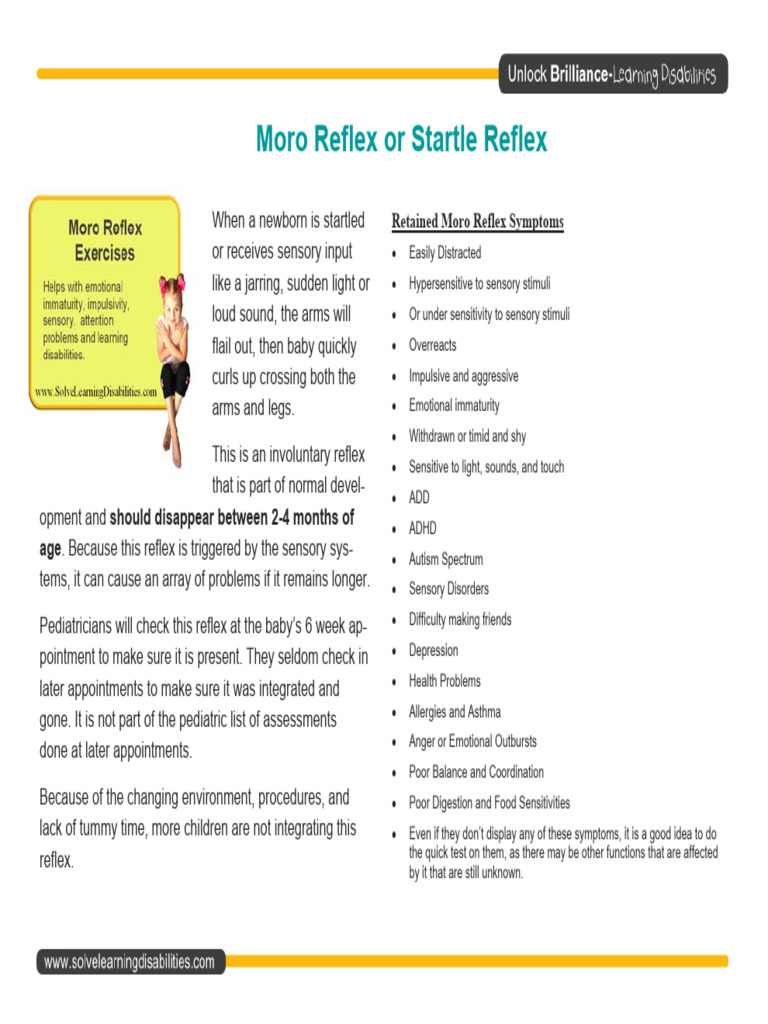 Moro Reflex | PDF