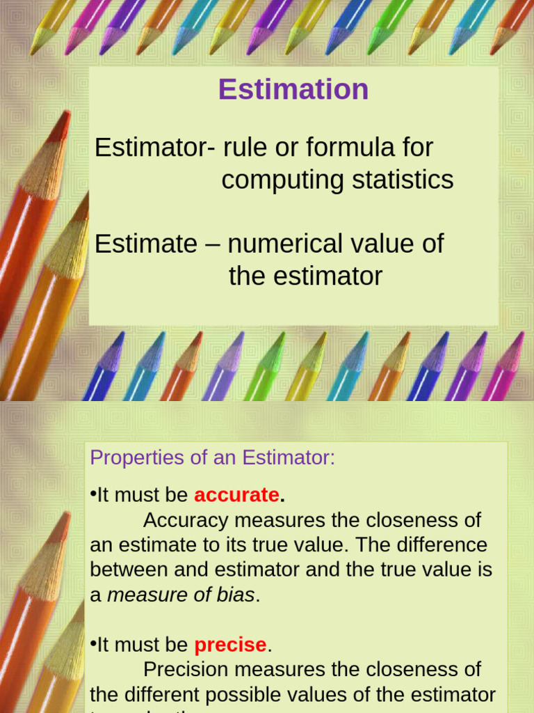 Estimation | PDF