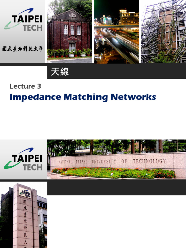 L3. Impedance Matching Networks | PDF
