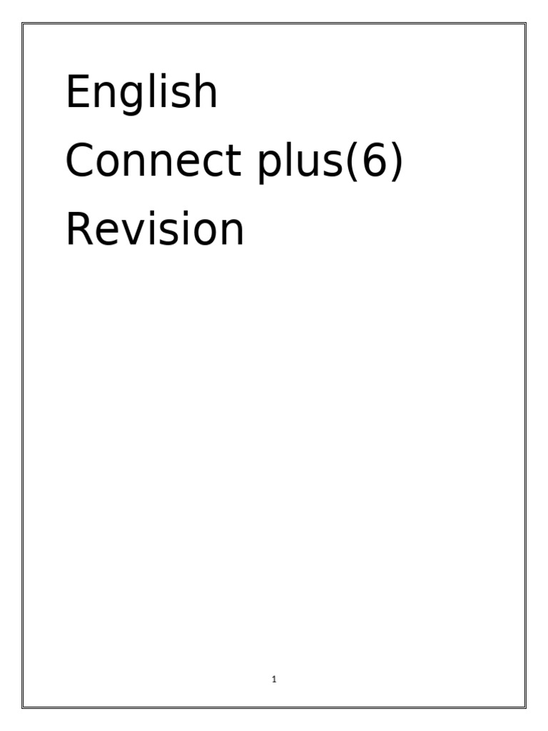 Connect Plus With Answer | PDF