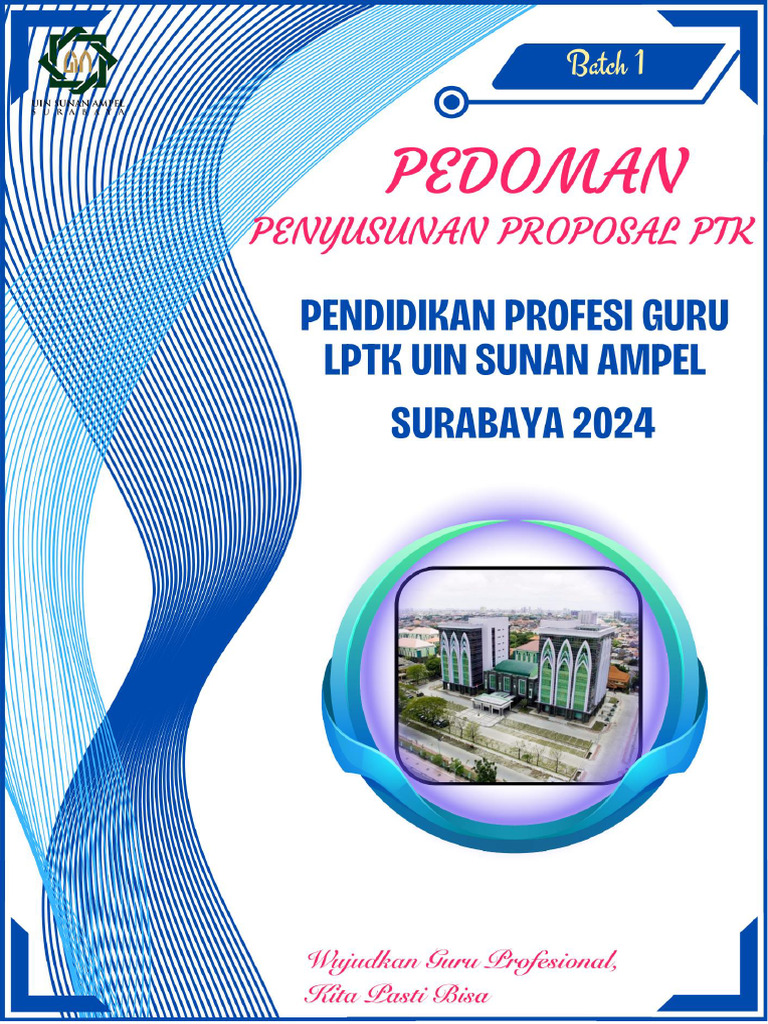 PEDOMAN PENULISAN PROPOSAL PTK PPG DALJAB FTK UINSA 2023 (2)_removed | PDF