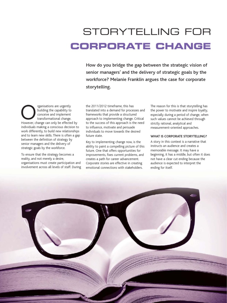 Storytelling For Corporate Change | PDF