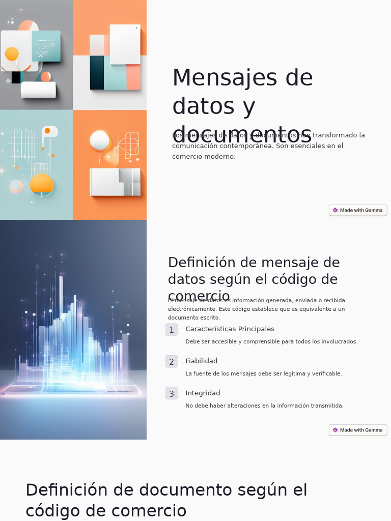 Mensajes de Datos y Documentos | PDF