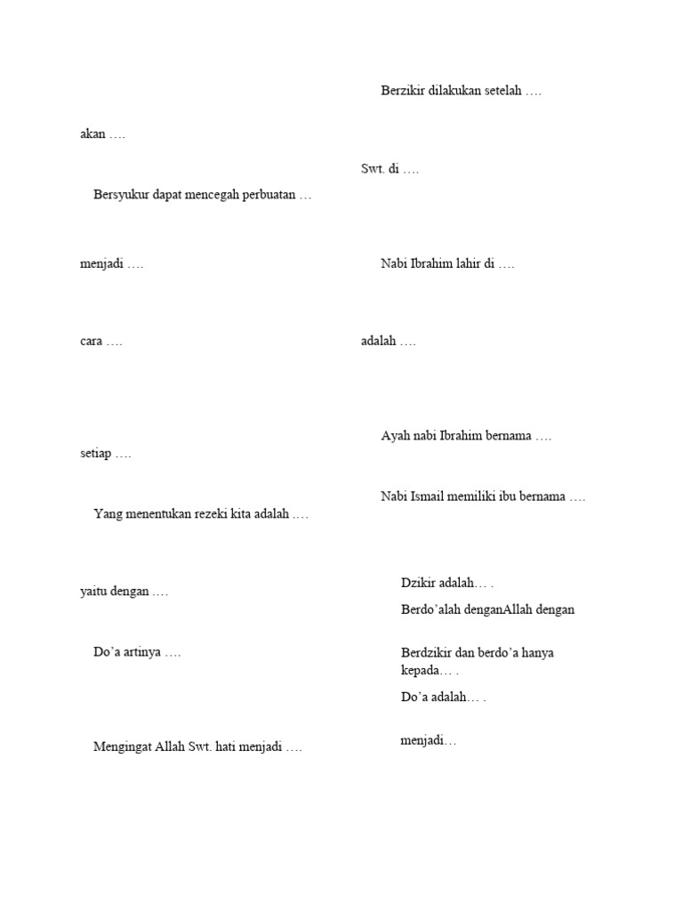 Latihan Soal Level 3 Pai | PDF