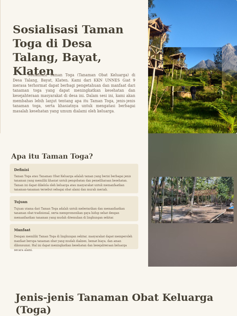 Sosialisasi-Taman-Toga-Tanaman-Obat-Keluarga | PDF