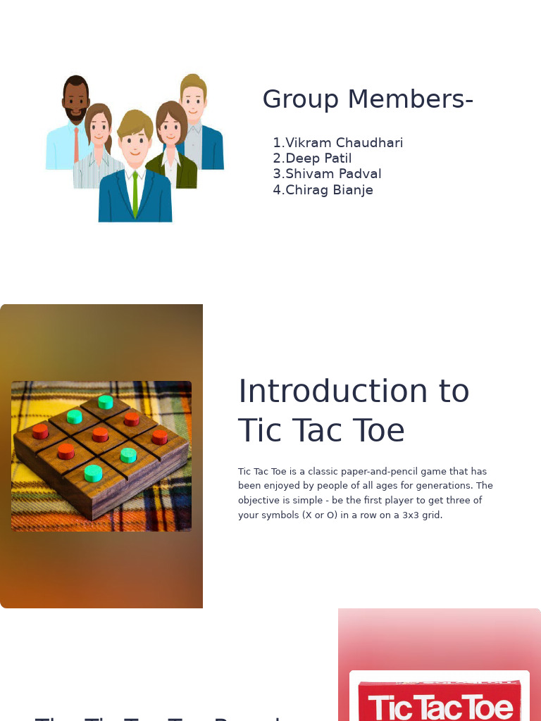 Introduction To Tic Tac Toe Ppt1 | PDF