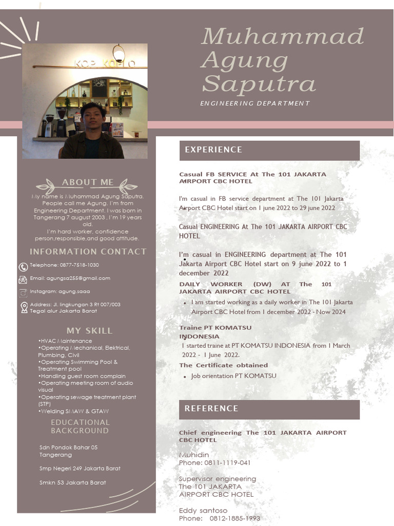 CV Agung PDF | PDF