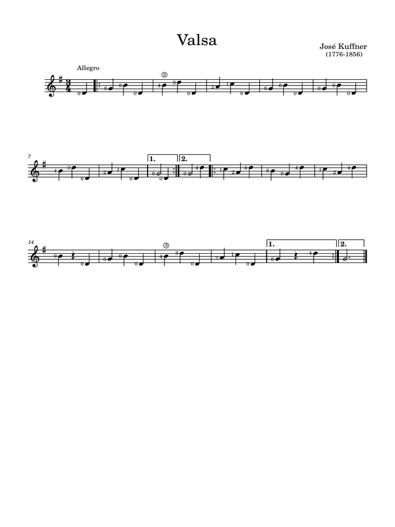 Valsa - José Kuffner | PDF