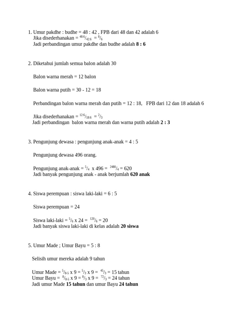 Kunci Jawaban MTK | PDF