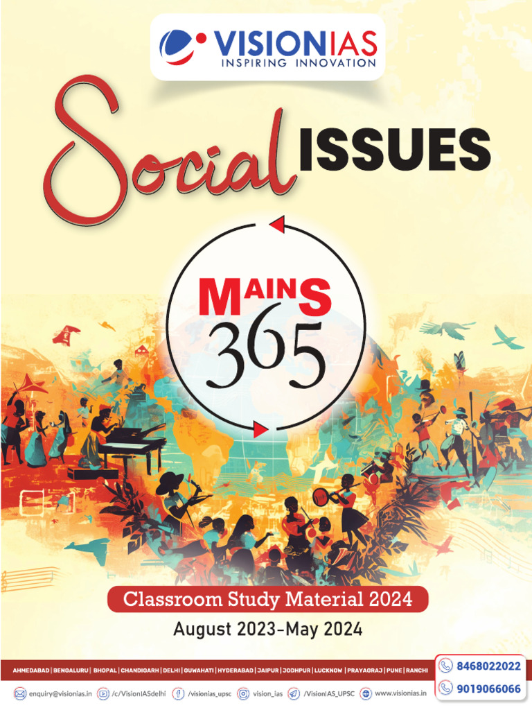 VisionIAS Mains 365 December 2024 Social Issues Aug23-May24 | PDF