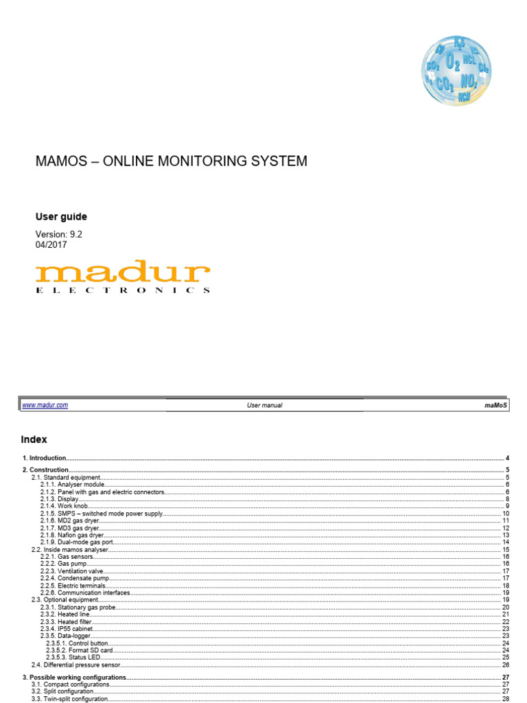 Mamos 3 - User Manual v9.2 en | PDF