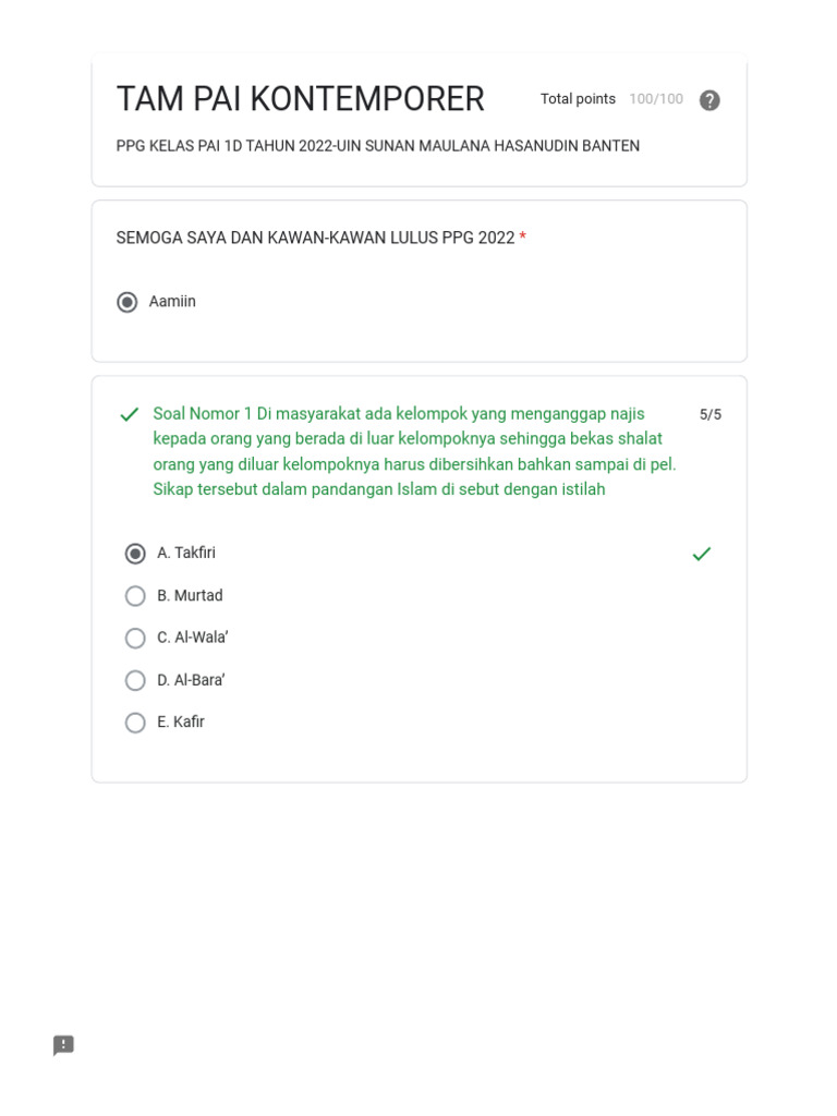 Tam Pai Kontemporer | PDF