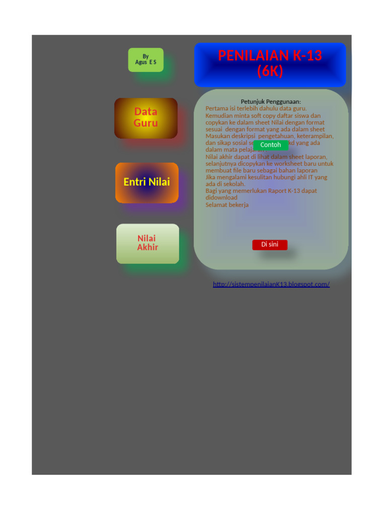 Sistem Penilaian K13 6K Simulasi Digital | PDF