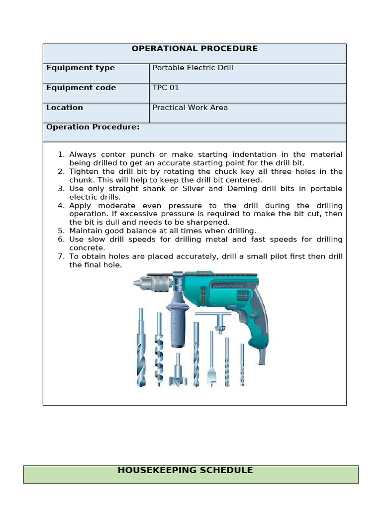 21.operational Schedule | PDF