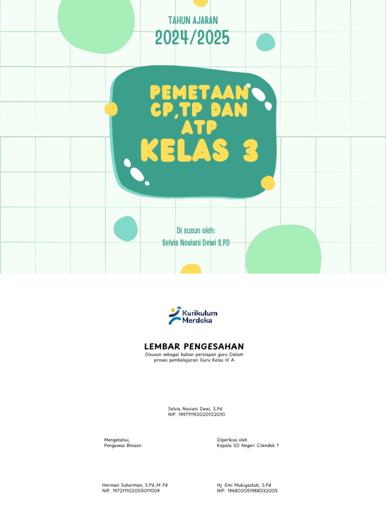Pemetaan CP, TP, Atp Kls 3 | PDF