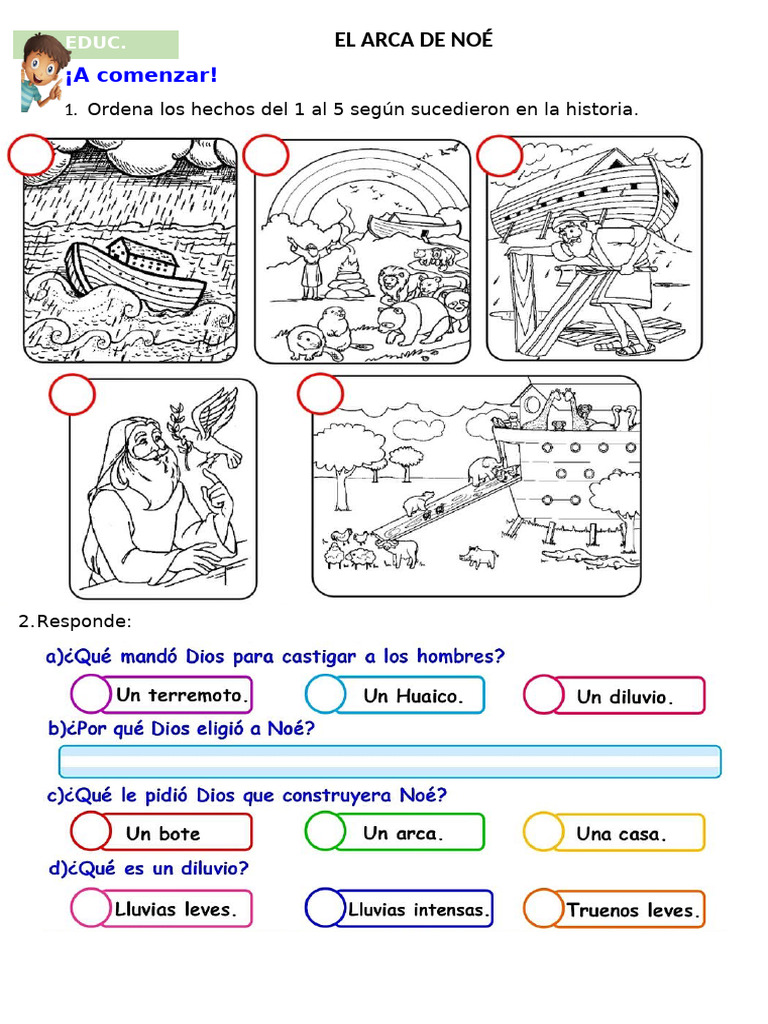 FICHA El Arca de Noe | PDF