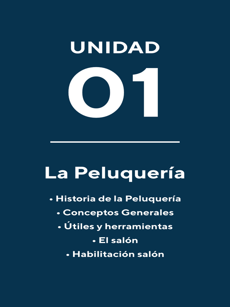 Pelu y Barberia 2021 - Unidad 1 | PDF