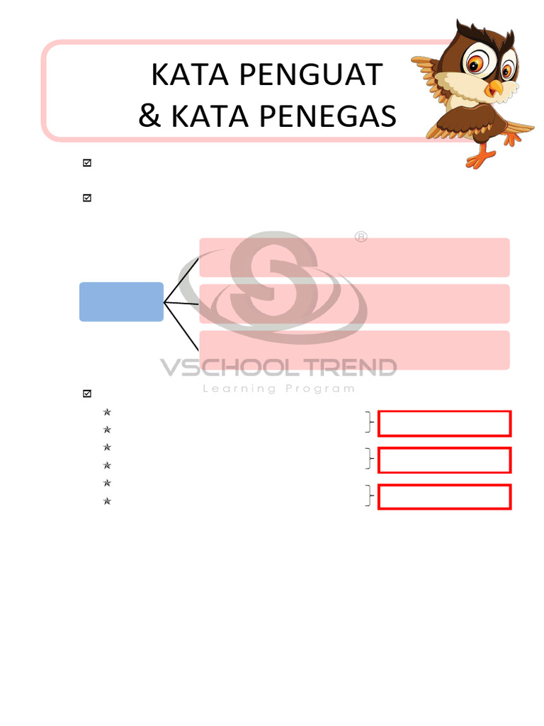 Nota Kata Penguat & Kata Penegas | PDF