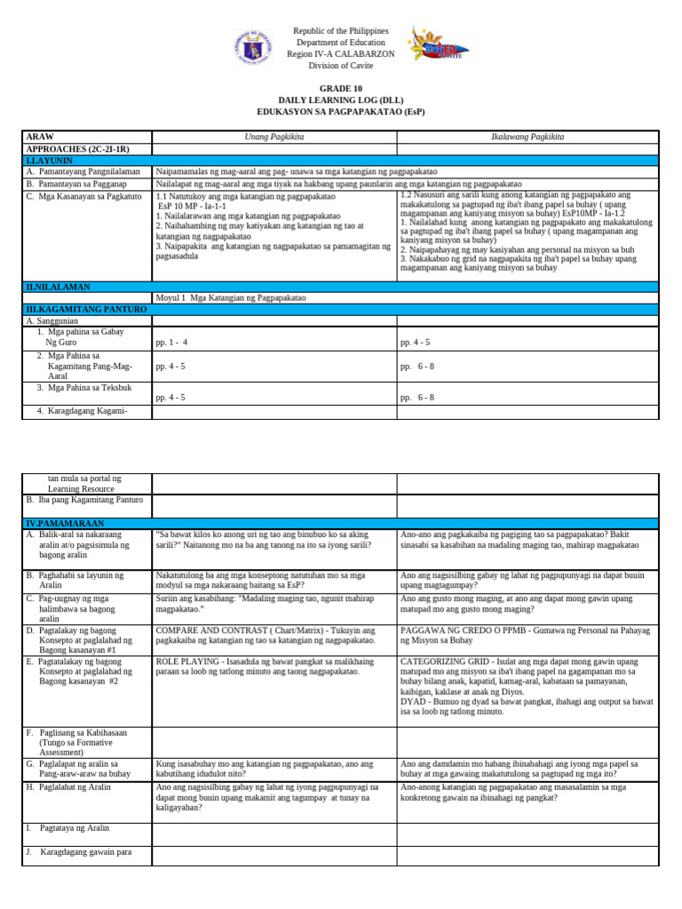 G10 Dll-Modyul 1 | PDF