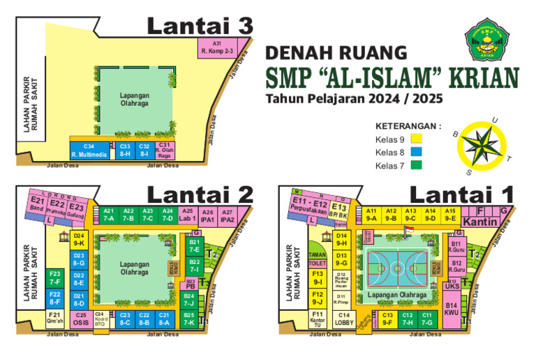 Denah Smp Al Islam 2024-2025 B | PDF